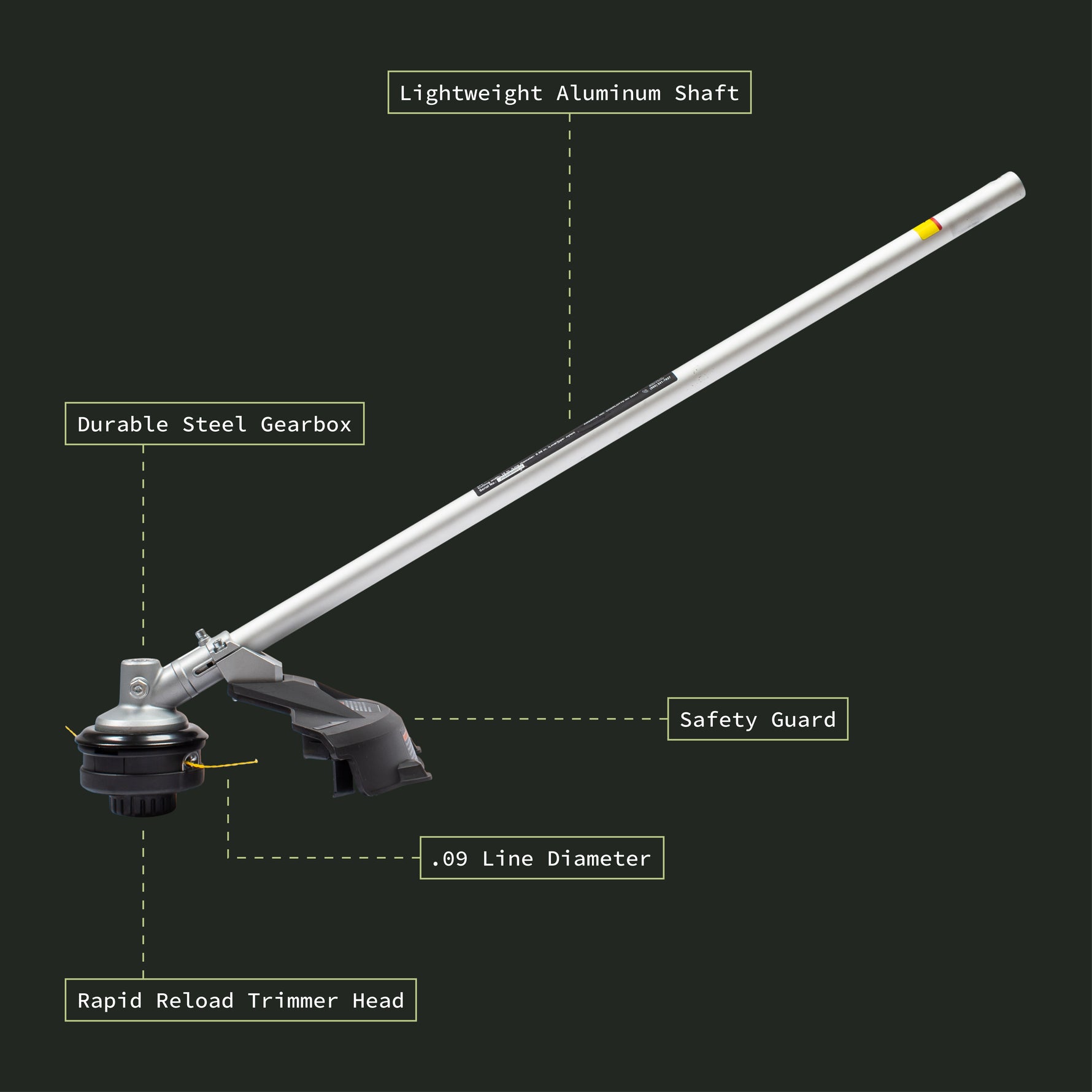 62V Multi-Tool 16" String Trimmer Attachment – Green Machine USA