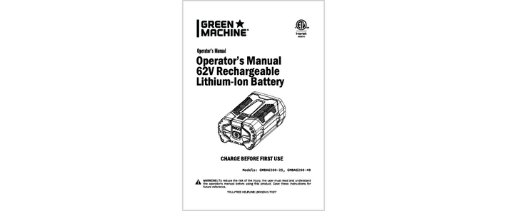 Product Manuals – Green Machine USA