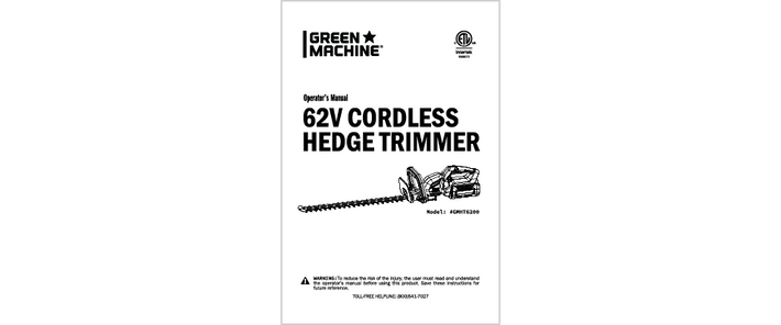 Product Manuals – Green Machine USA